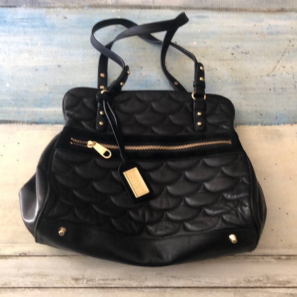 Badgley Mischka | Bags | Badgley Mishka Quilted Leather Shoulder Bag ...
